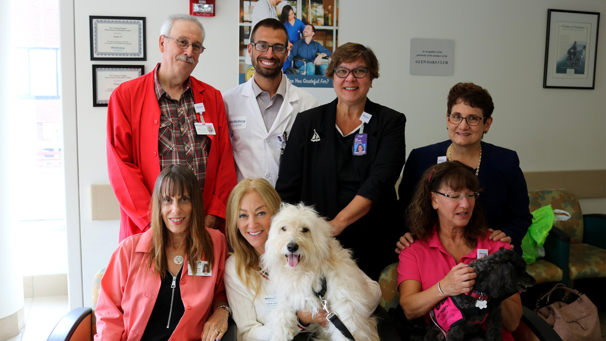 Pups for patients at NYU Winthrop • The Long Island Times
