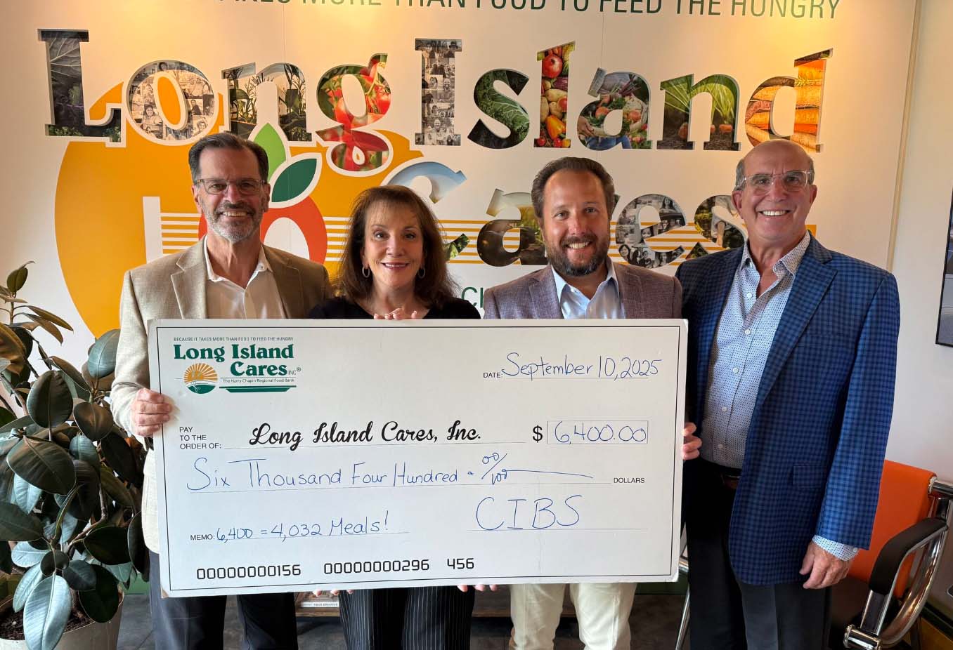 Brokers group donates $6,400 to Long Island Cares – The Long Island Times